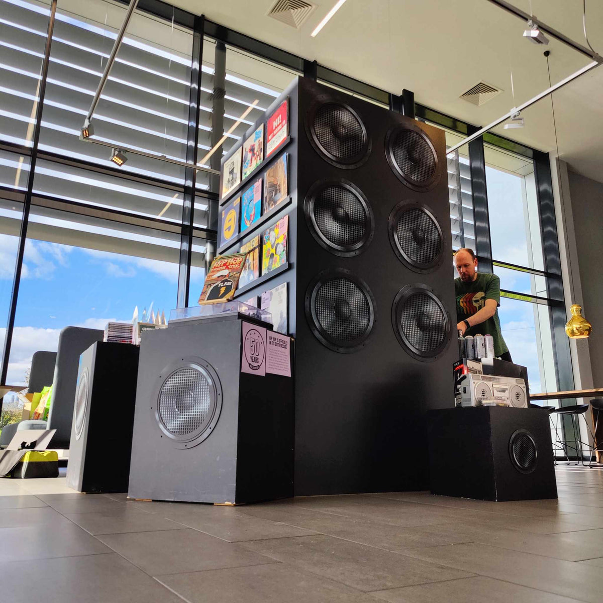 90s Hip Hop Speaker Upcycling Display: A Tribute to Hip Hop Culture ...